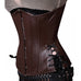 Brown Leather Corset, Slim Silhouette, Long – Timeless Trends