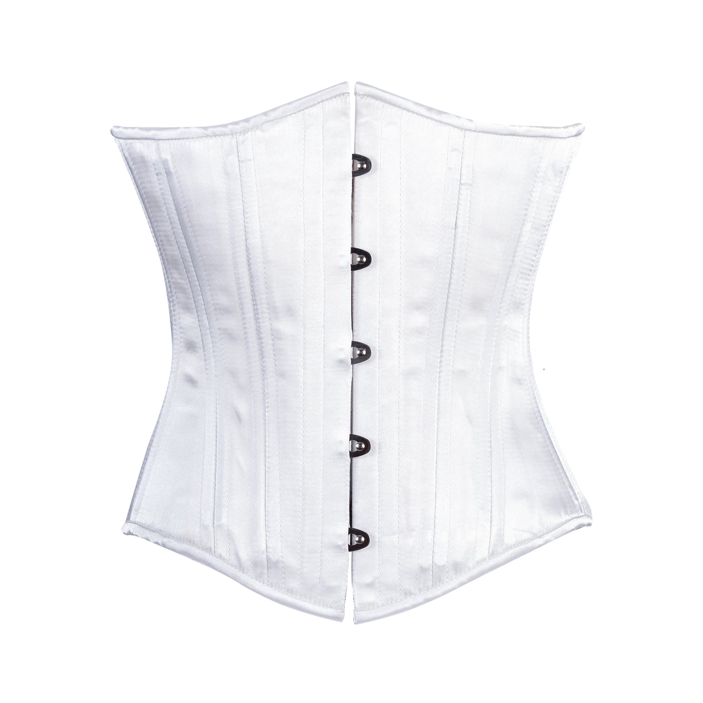 White Satin Corset, Slim Silhouette, Regular – Timeless Trends