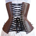 Brown Leather Corset, Slim Silhouette, Long – Timeless Trends